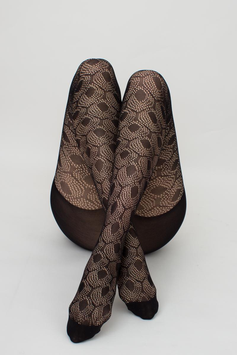 Колготки в сетку с рисунком Fashion net 40 den model 1 Giulia (nero ...