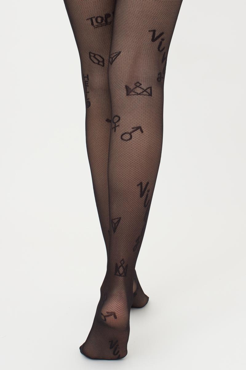 Колготки с принтом Influence 40 den model 2 Giulia (nero) купить в ...